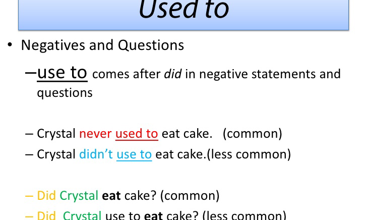Cách dùng "Used to" trong tiếng Anh - TAK12 - Tự Học thêm & Ôn thi theo ...